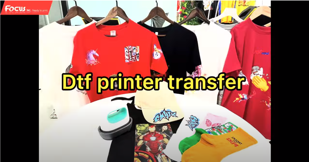 Focus Inc 40cm DTF printer Nebula 42F working process - Focusinc