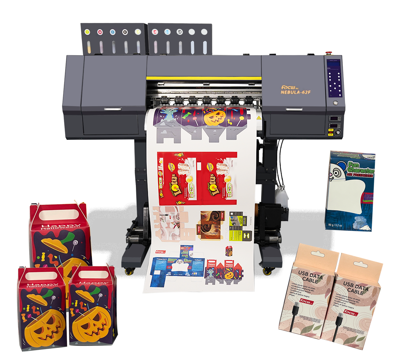 Direct to Cardboard Roll Color Packaging Printer Solution-FocusInc